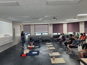 부평구 열우물건강생활지원센터, 건강 자율동아리 대상 심폐소생술 교육 실시